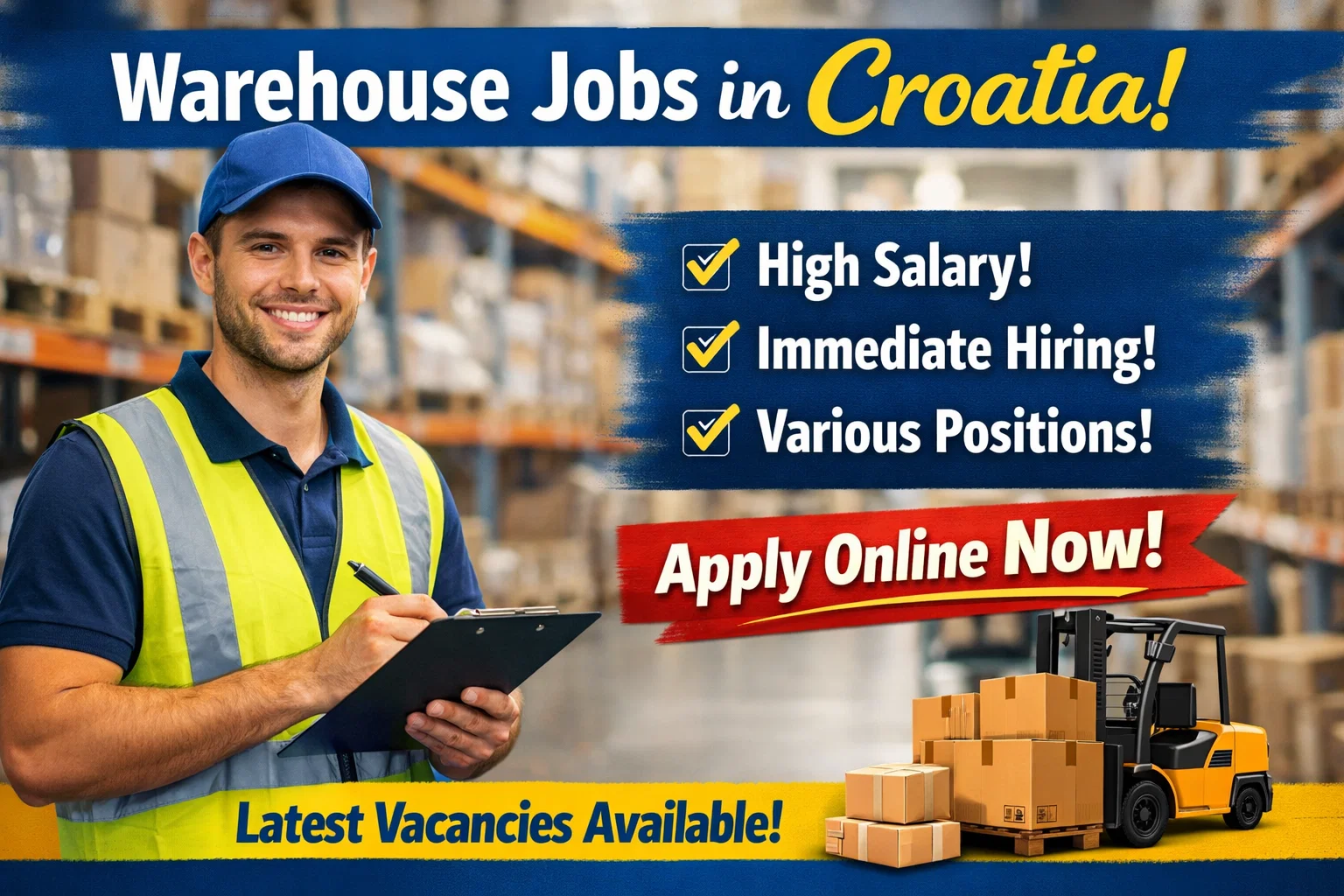 Warehouse Jobs in Croatia 2025 – Best High Paying Visa Sponsorship Jobs